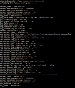Weblogic Config XML reader