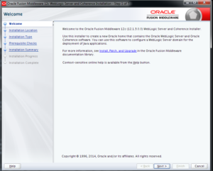 Weblogic 12c installation/implementation in Linux with GUI