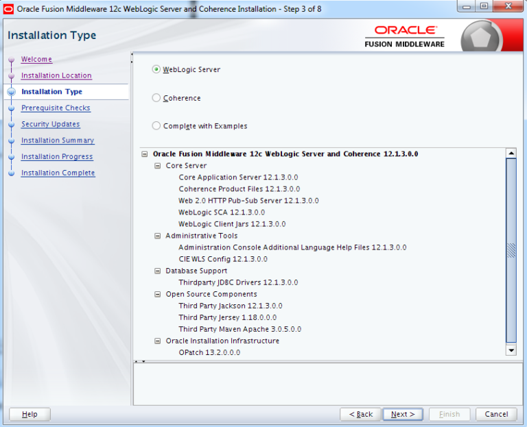 Weblogic 12c Installation Implementation In Linux With Gui
