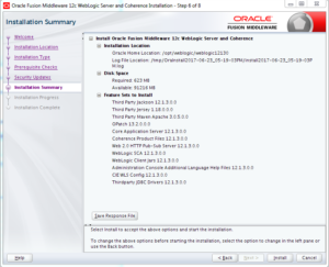 Weblogic 12c installation/implementation in Linux with GUI