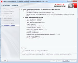 Weblogic 12c installation/implementation in Linux with GUI