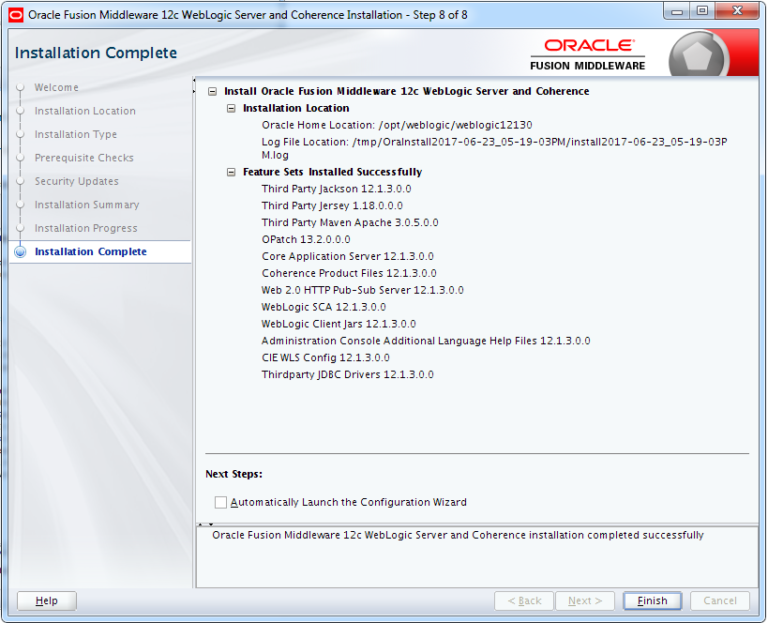 Weblogic 12c Installation Implementation In Linux With Gui