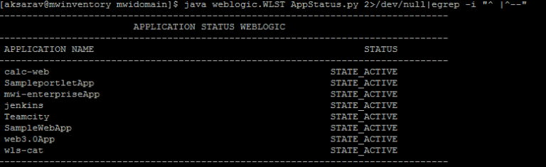 How to Avoid WLST Information Messages and Run the scripts Silently