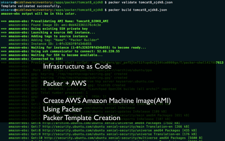 Packer Build - Create and Build Packer Templates and Images for AWS