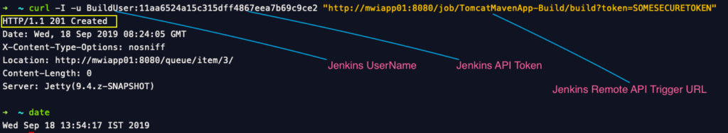 Jenkins Remote Build Trigger - Build Jobs with URL and Token
