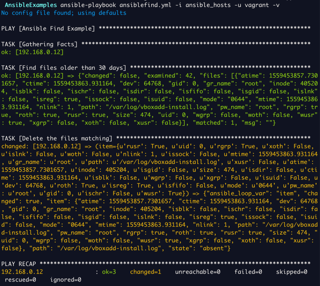 Ansible Find Examples - How to use Ansible Find | DevOps Junction