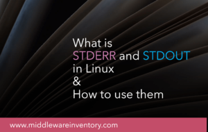 What is STDOUT and STDERR in Linux - echo to STDERR