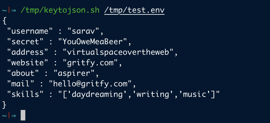 Convert Key Value Pair Into JSON With AWK Shell Devops Junction