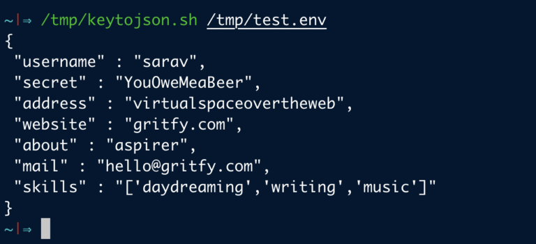 Convert Key Value Pair Into JSON With AWK Shell Devops Junction
