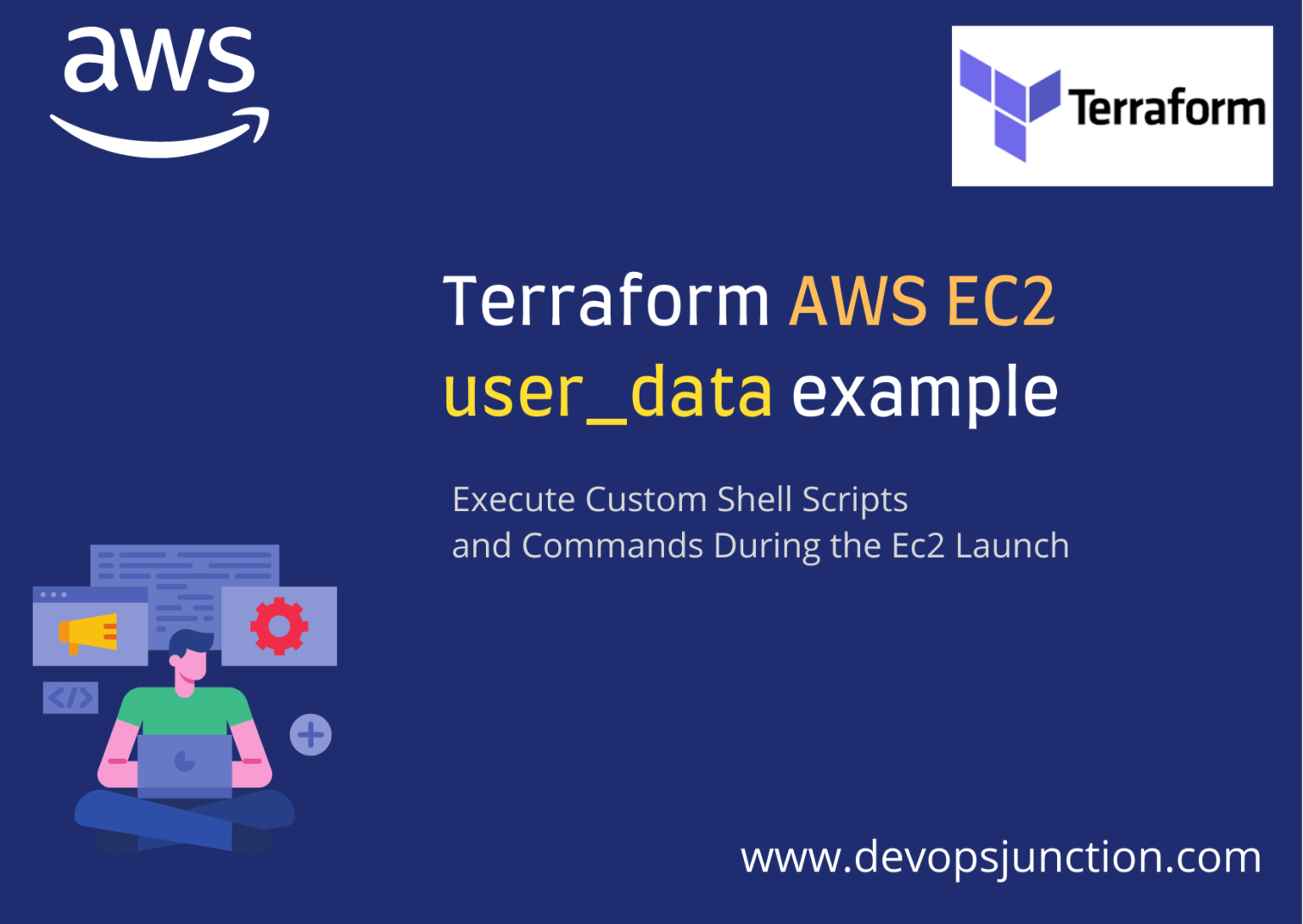 Terraform AWS EC2 user_data example - aws_instance| Devops Junction