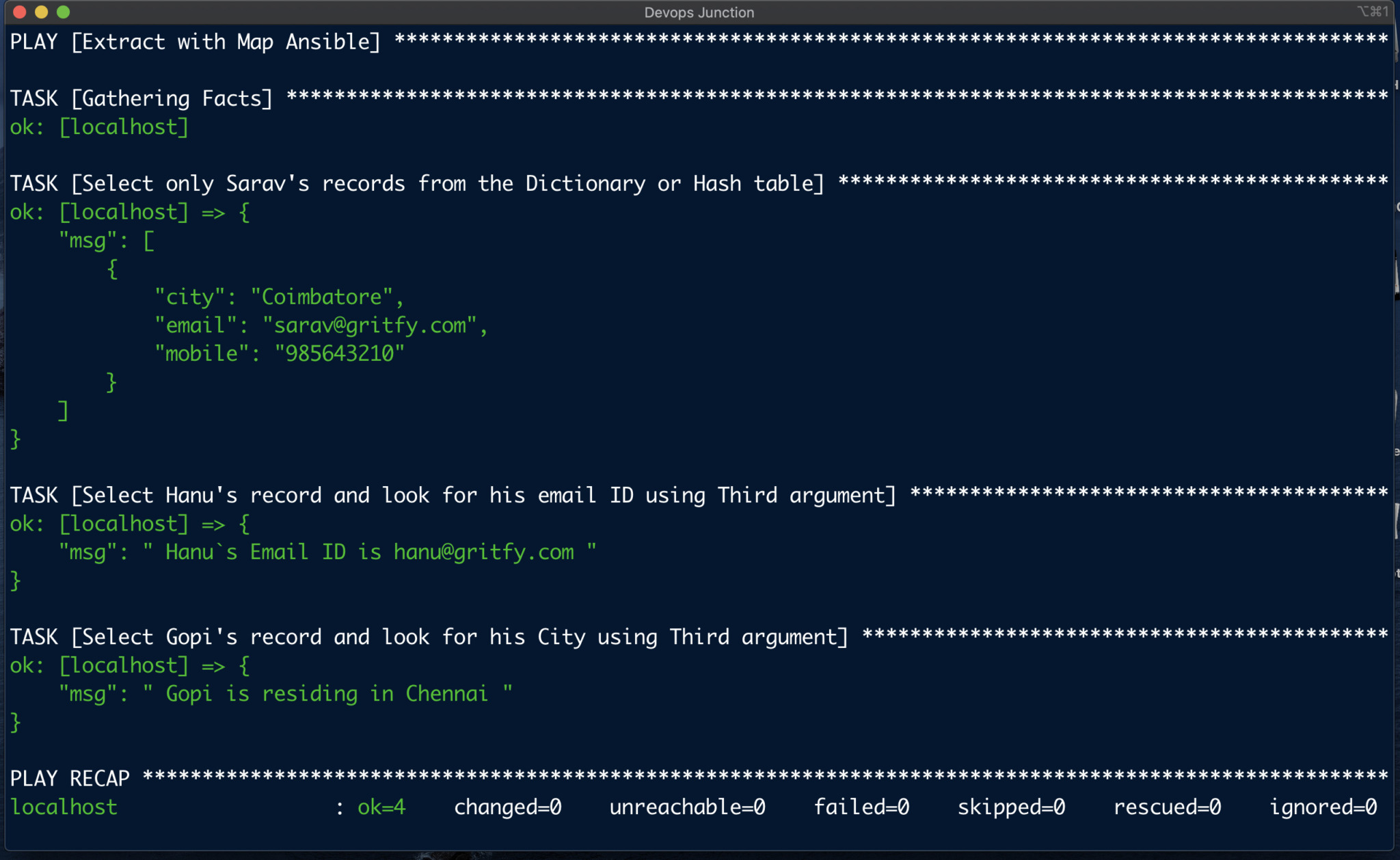 Ansible Map Examples - Filter List and Dictionaries | Devops Junction