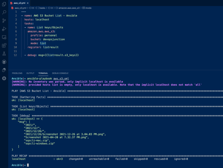 How to use ansible with S3 - Ansible aws_s3 examples | Devops Junction