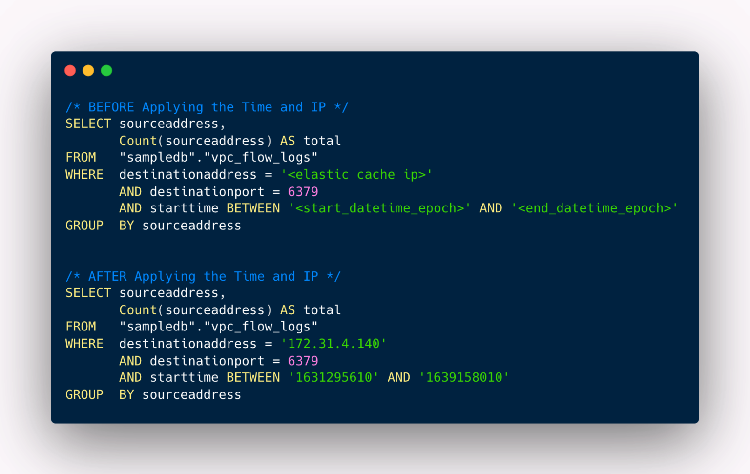 List Elastic Cache Connections using redis-cli & VPC flow logs | AWS
