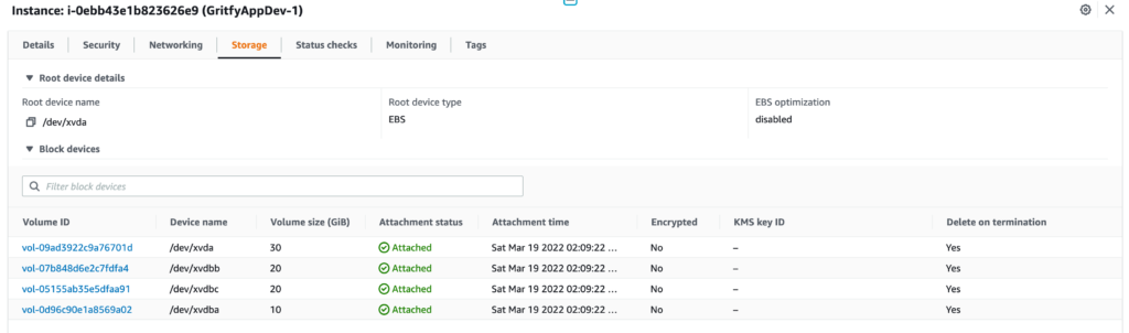 Terraform ebs_block_device example - Multiple EBS volumes AWS EC2