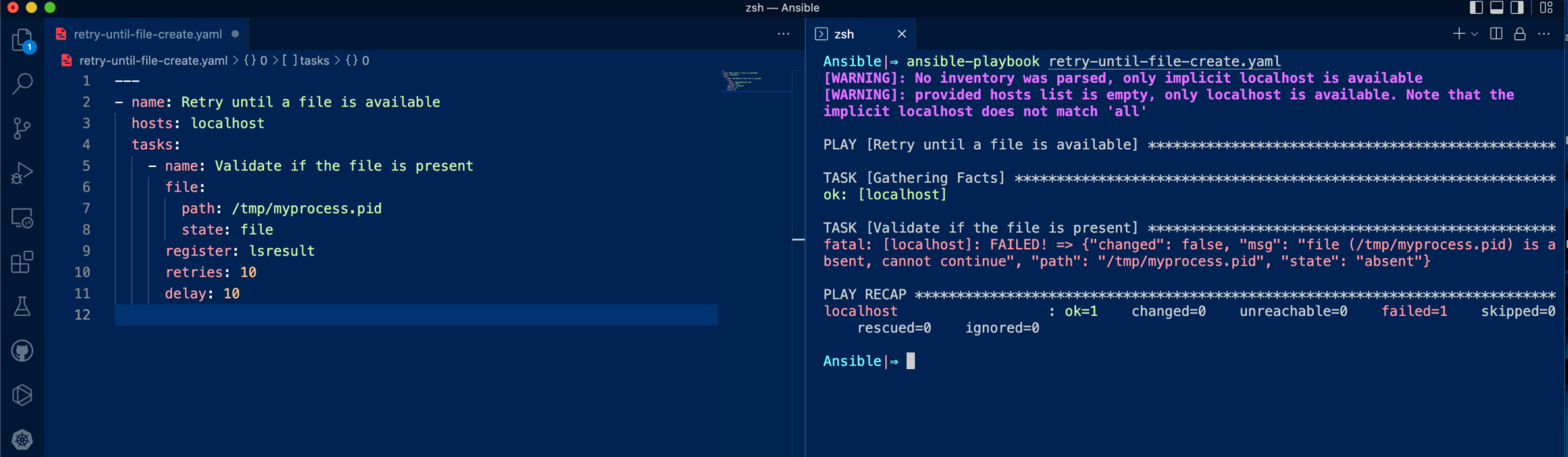 Ansible Retry Examples - Retry a task until condition met | DevopsJunction