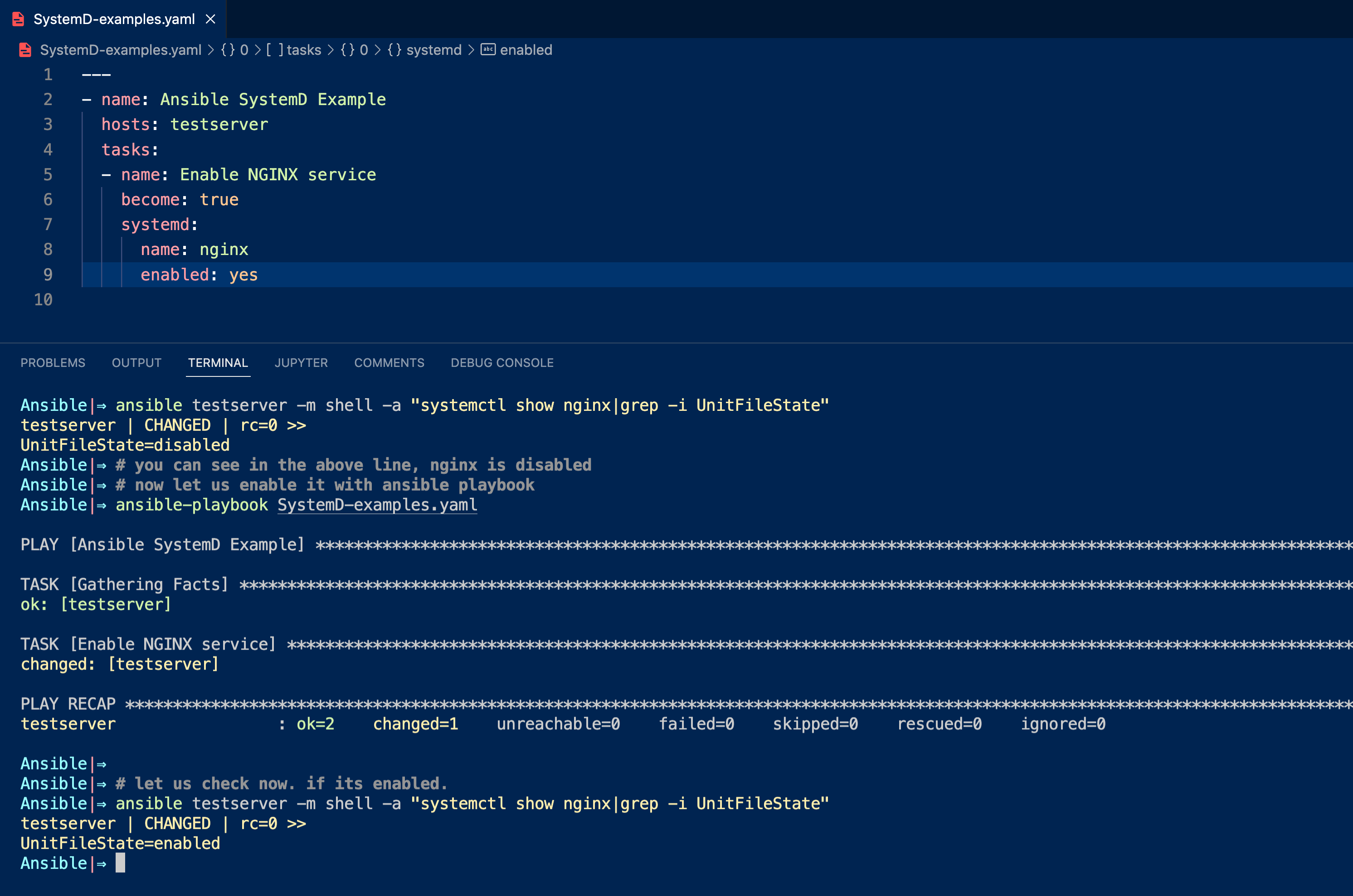 Ansible SystemD Module Examples Devops Junction