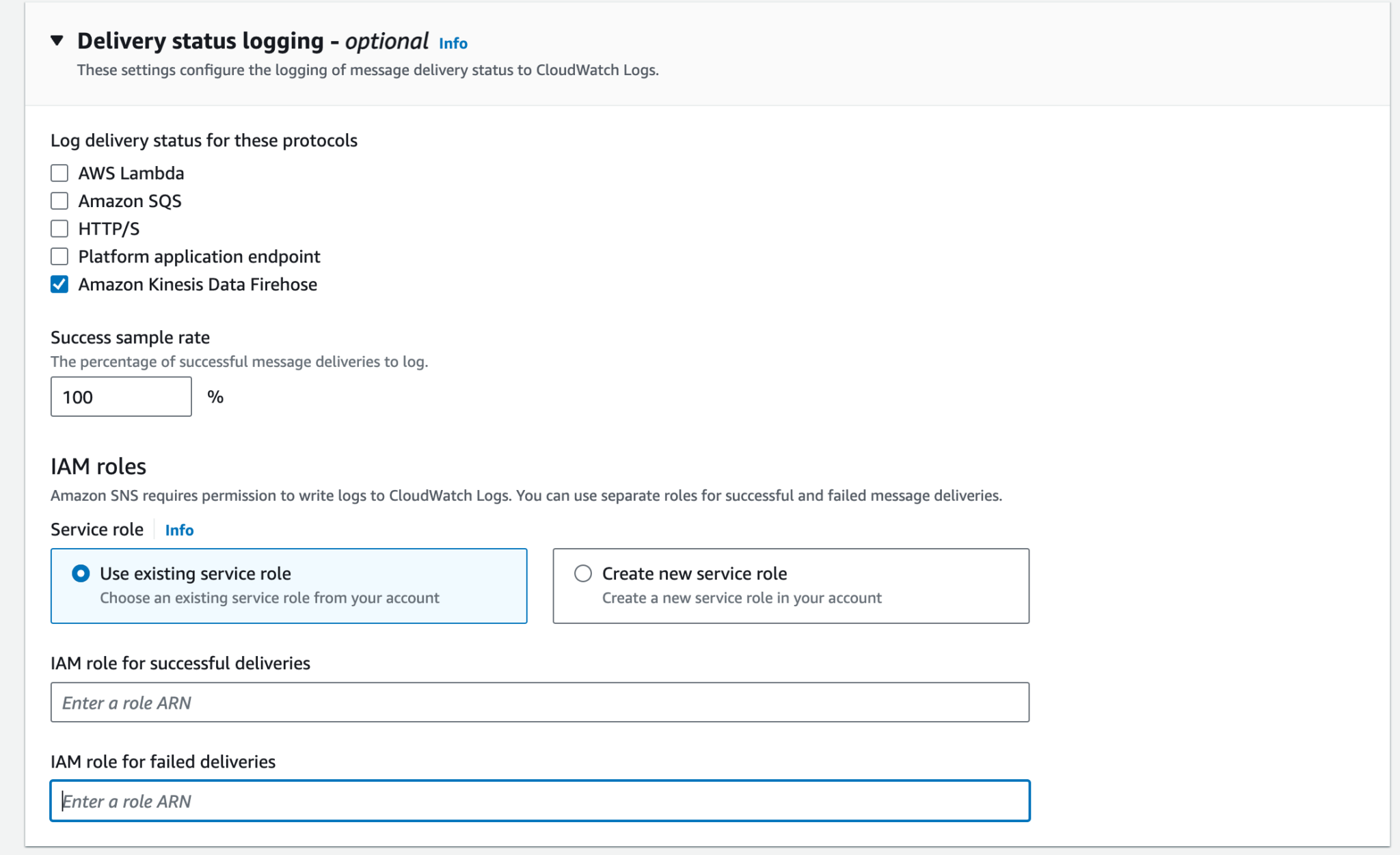 How to Send SNS messages to S3 - using AWS Kinesis Data Firehose